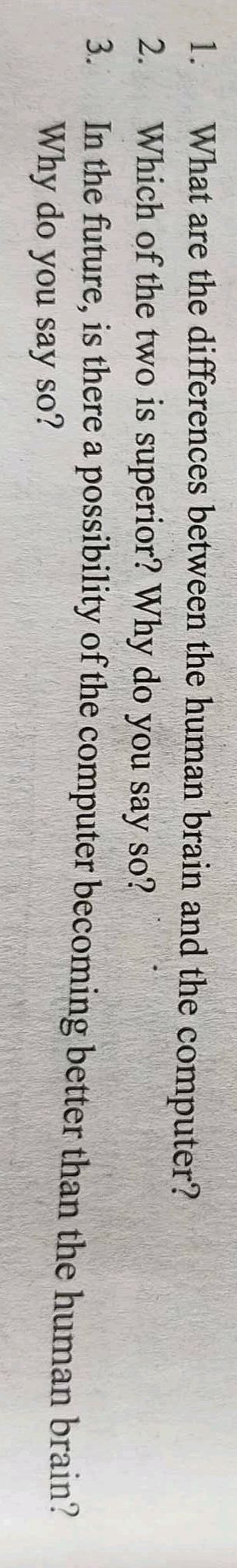 1. What are the differences between the | StudyX