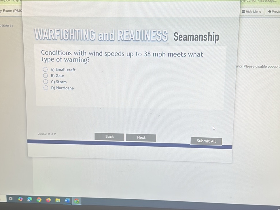 Conditions with wind speeds up to 38 mph | StudyX