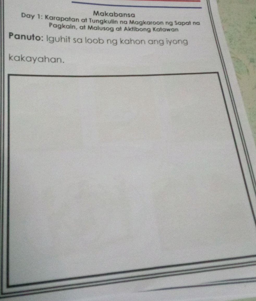 Makabansa Day 1: Karapatan at Tungkulin na | StudyX