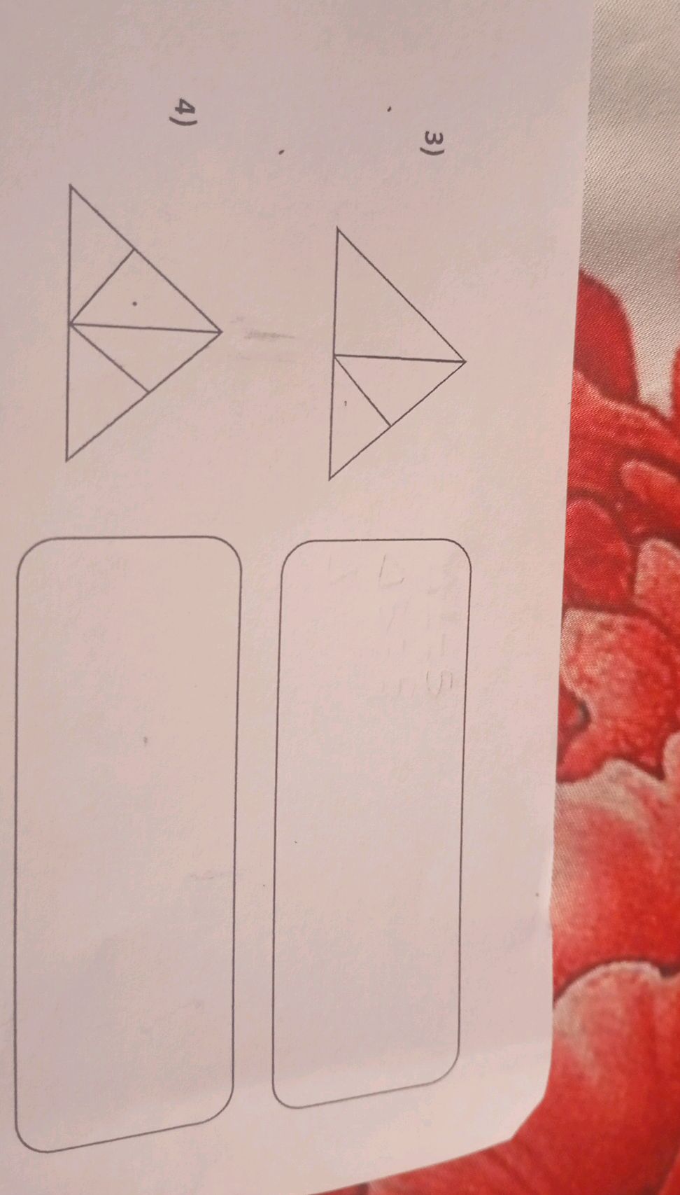 3) (Image of a triangle divided into | StudyX