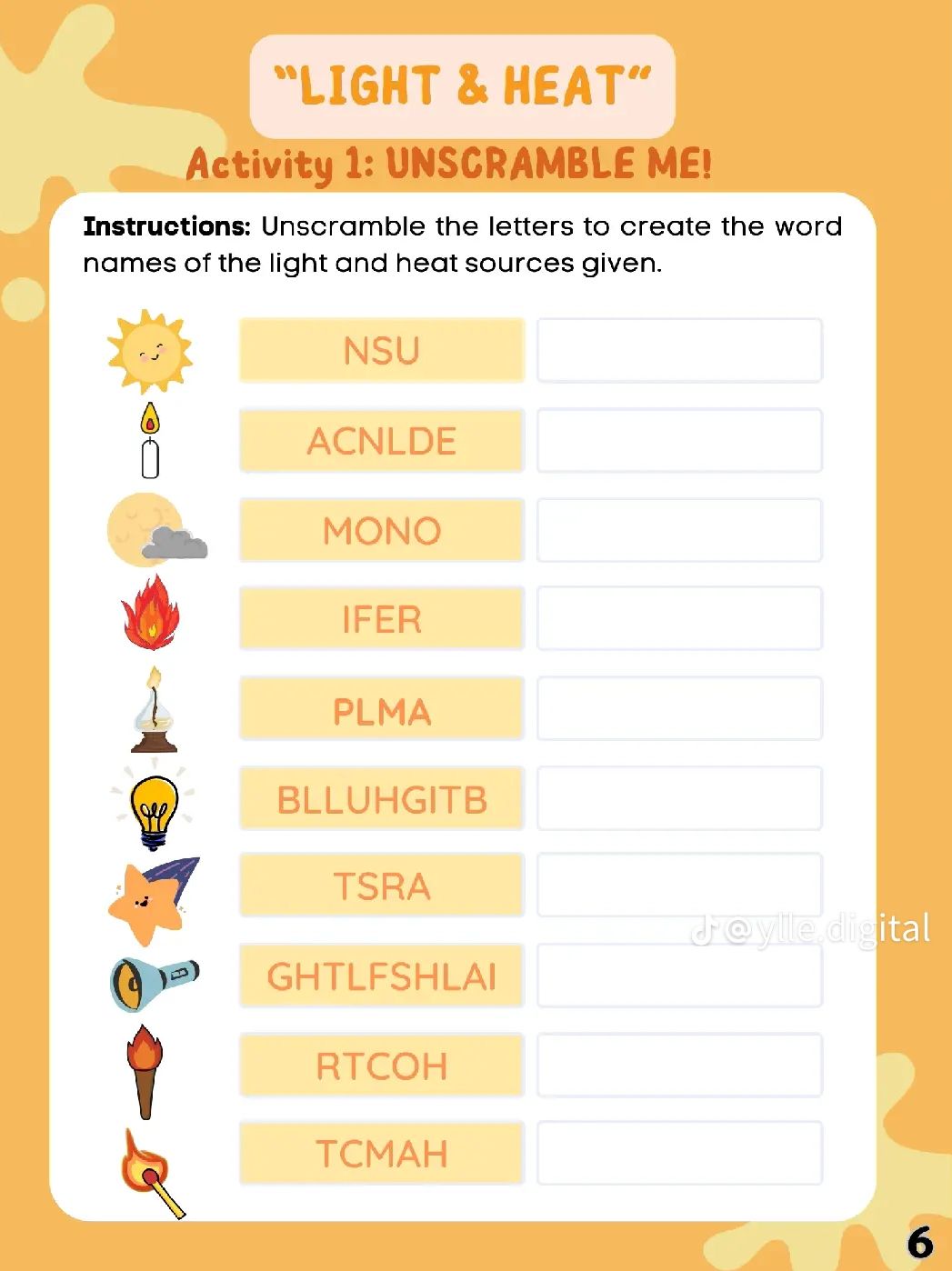 Instructions: Unscramble the letters to | StudyX