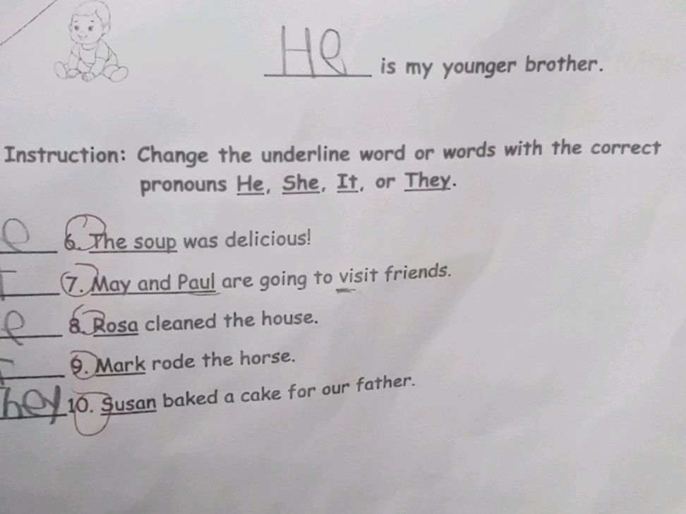 Instruction: Change the underline word or | StudyX