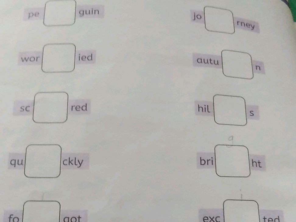 pe guin wor ied sc red qu ckly fo got jo