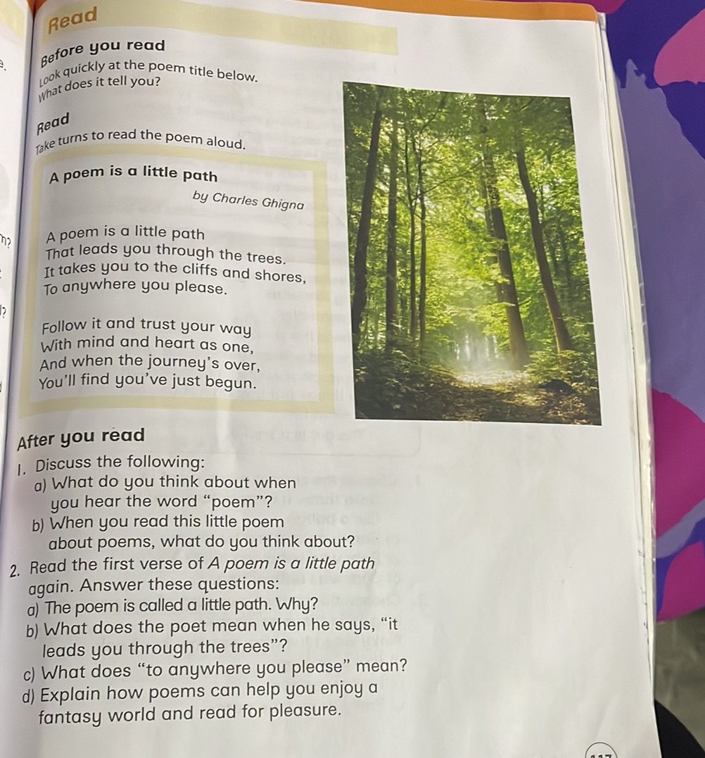 Before you read Look quickly at the poem | StudyX