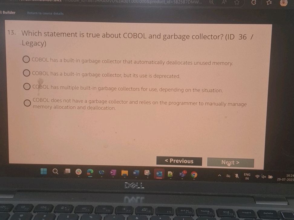 13. Which statement is true about COBOL and | StudyX
