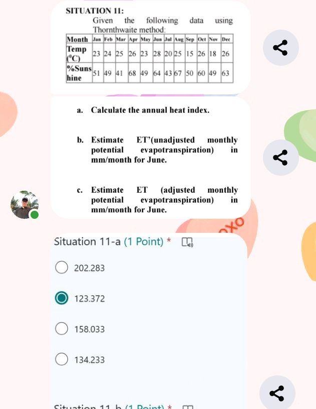 SITUATION 11: Given the following data using | StudyX