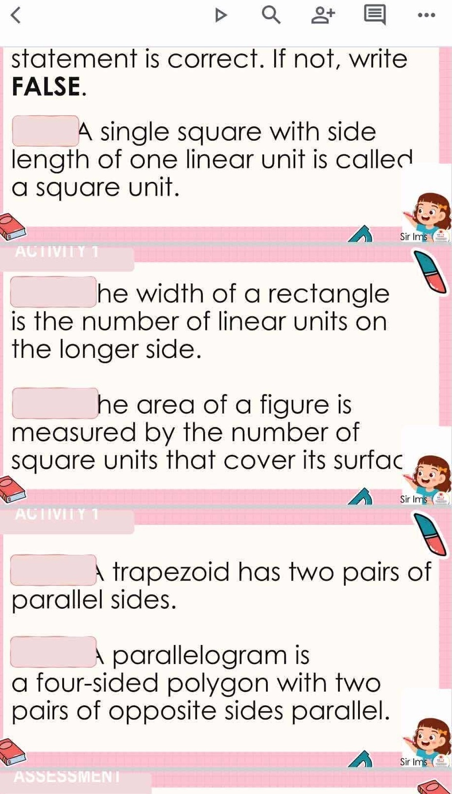 statement is correct. If not, write FALSE. | StudyX