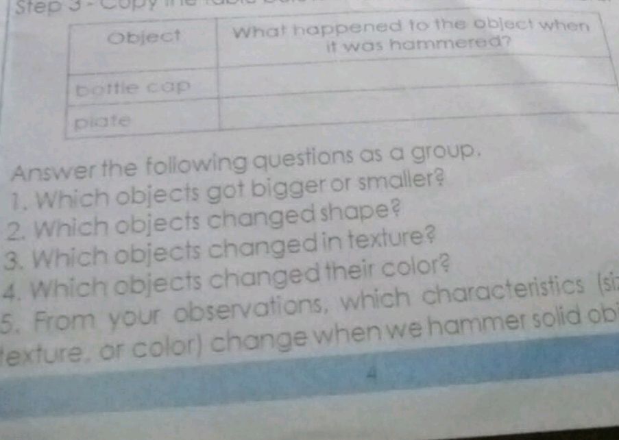 Step 3 | Object | What happened to the | StudyX