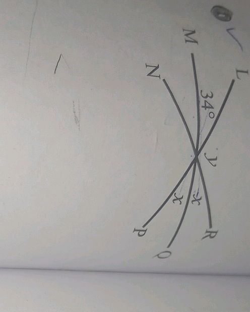 In the figure, the angle between lines ML | StudyX