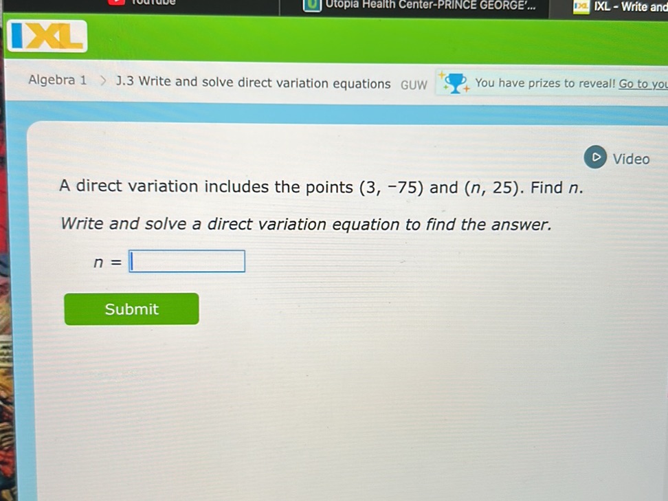 A direct variation includes the points (3, | StudyX