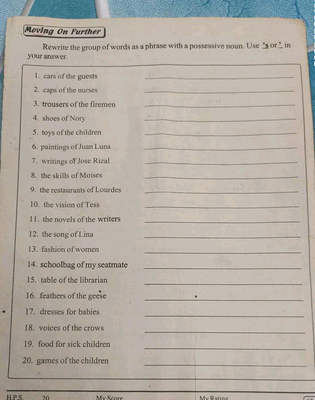 Rewrite the group of words as a phrase with | StudyX