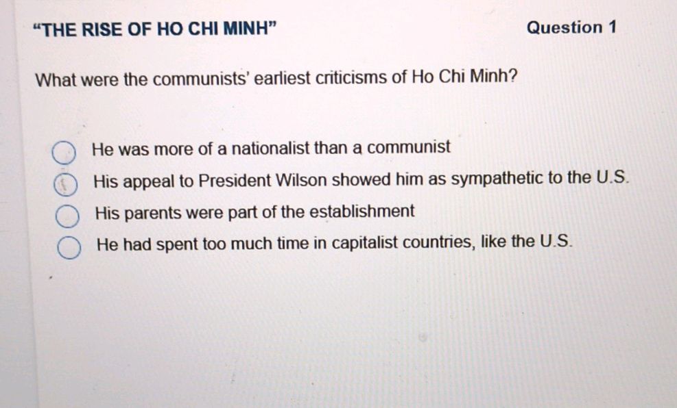 What were the communists' earliest | StudyX