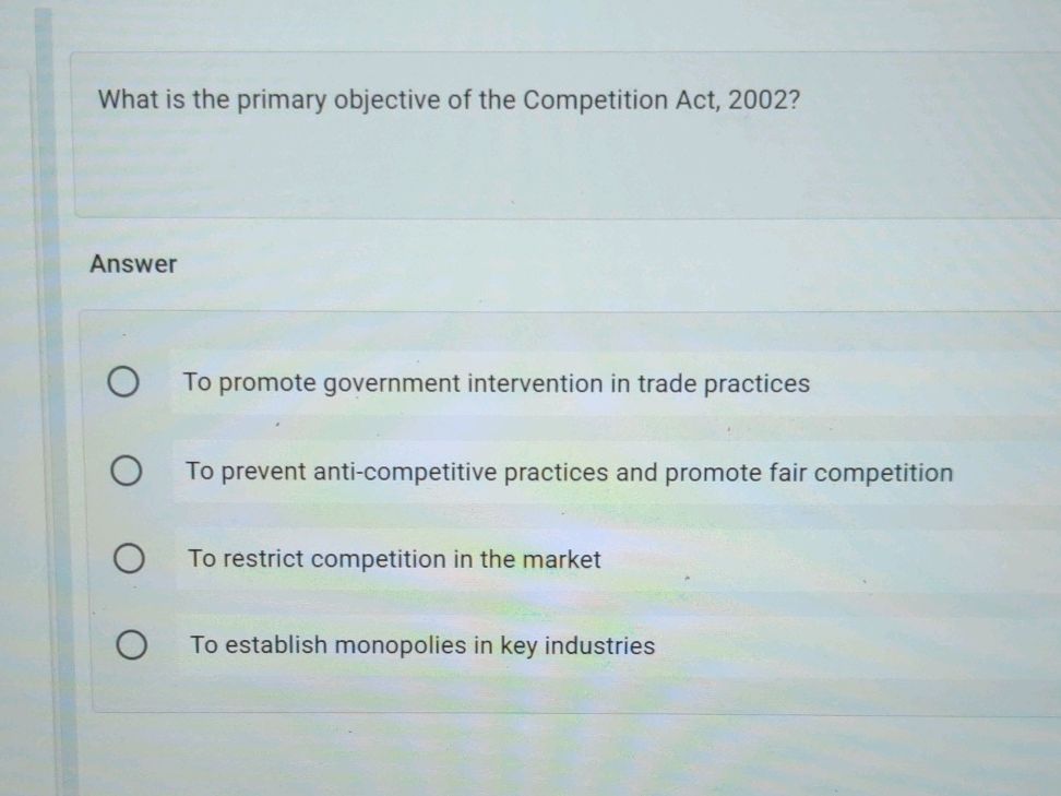 What is the primary objective of the