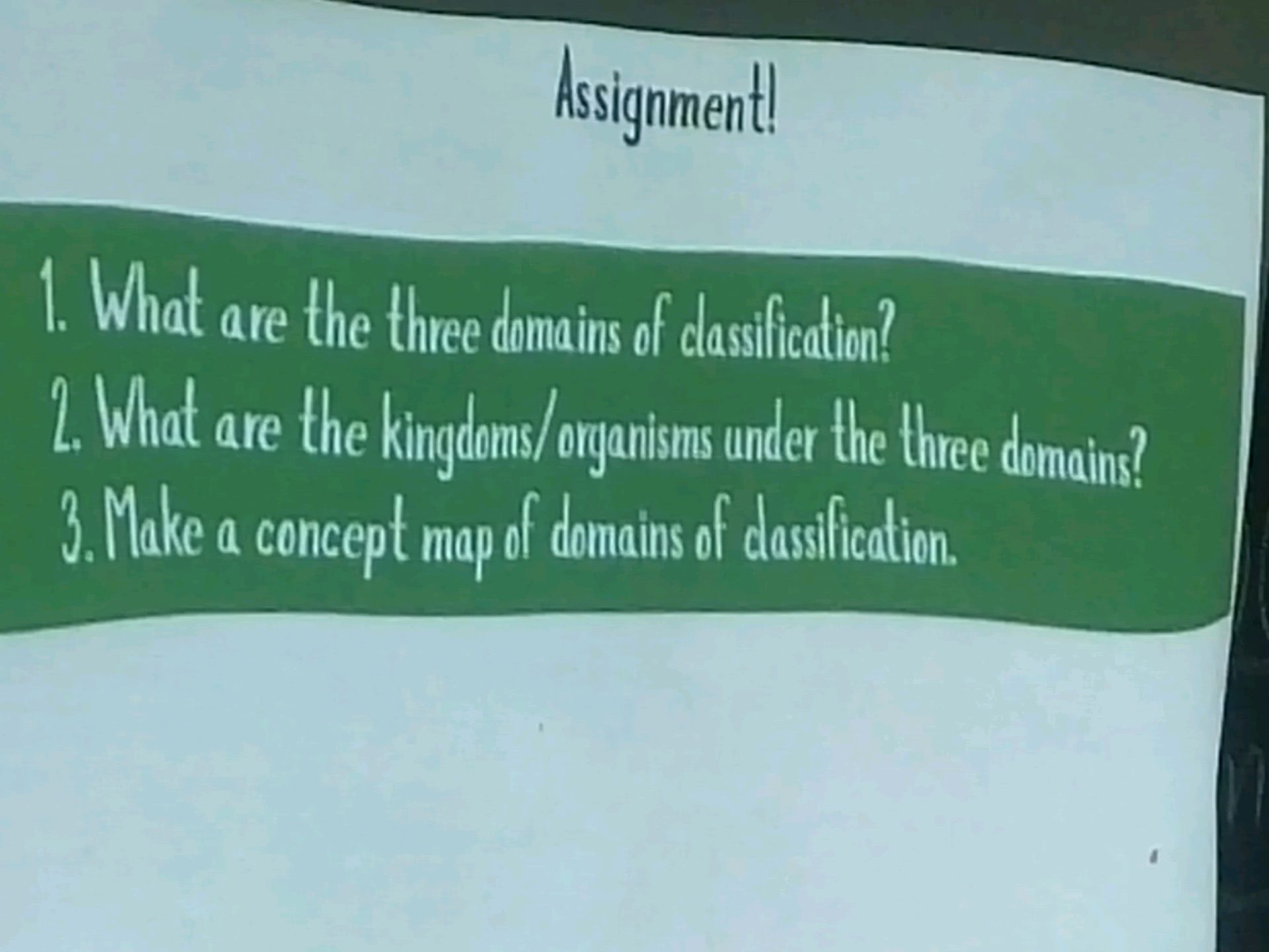 1. What are the three domains of | StudyX