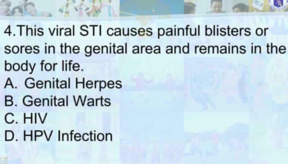 This viral STI causes painful blisters or
