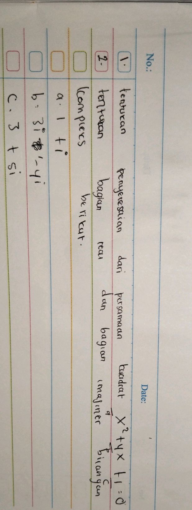 1. Tentukan penyelesaian dari persamaan | StudyX