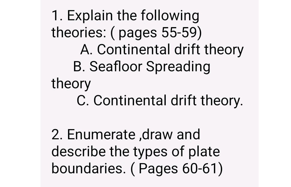 1. Explain the following theories: (pages | StudyX
