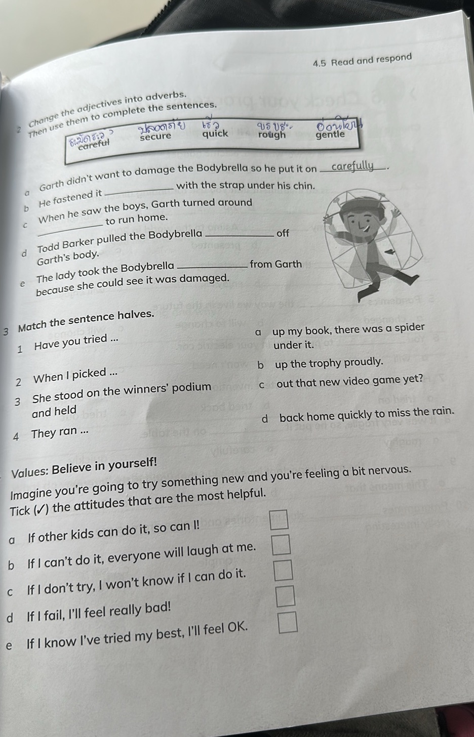 2 Change the adjectives into adverbs. Then | StudyX