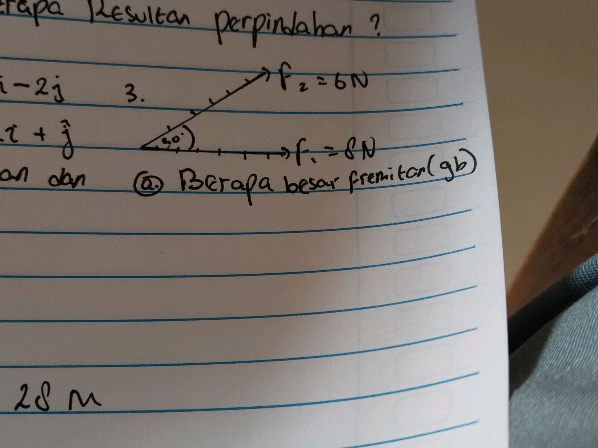 Resultant Displacement Calculation | StudyX