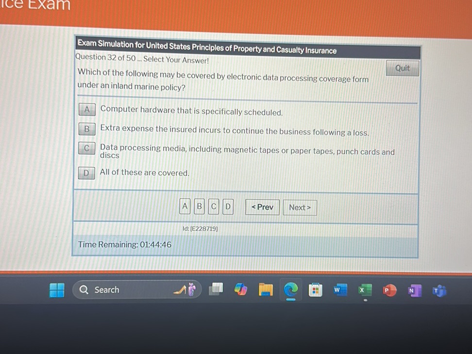 Which of the following may be covered by | StudyX