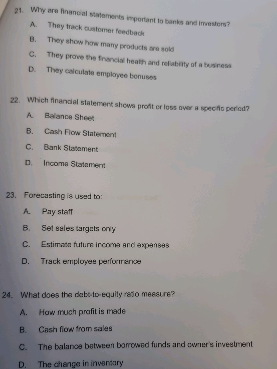 21. Why are financial statements important | StudyX