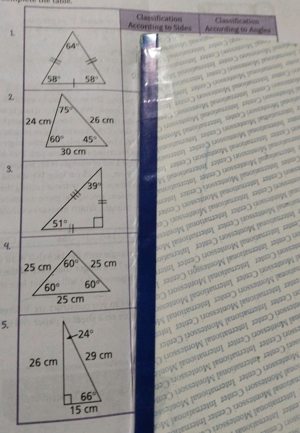 Complete the table. | | Classification | StudyX