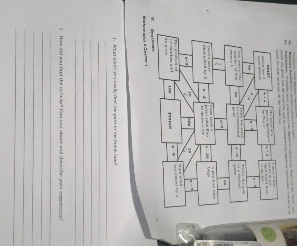 IV. Materials Needed: pen, marker and | StudyX