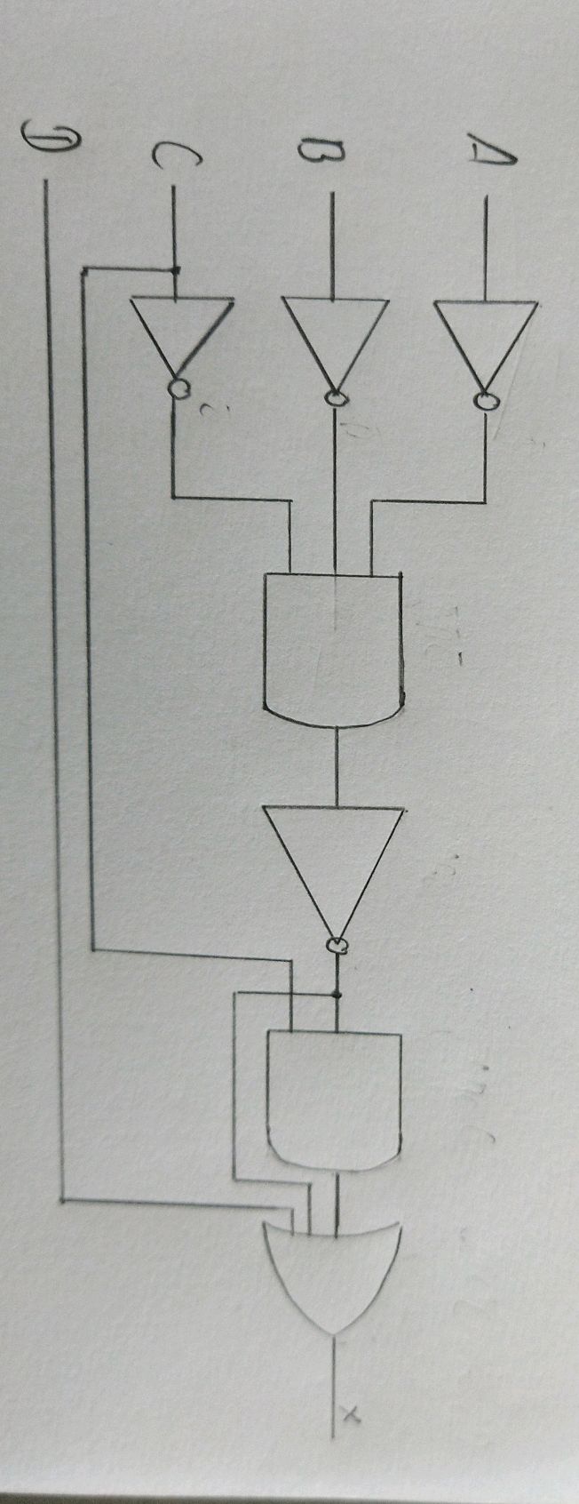 The image shows a logic circuit diagram with | StudyX