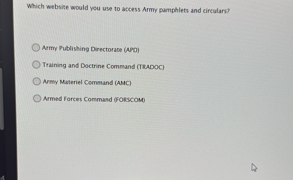 Which website would you use to access Army | StudyX