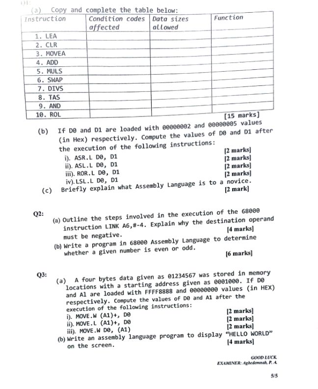 (a) Copy and complete the table below: | | StudyX