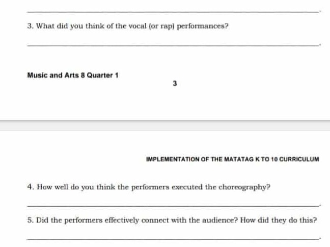 What did you think of the vocal (or rap) | StudyX