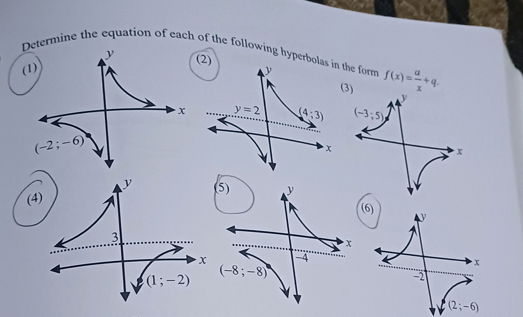 Determine the equation of each of the | StudyX