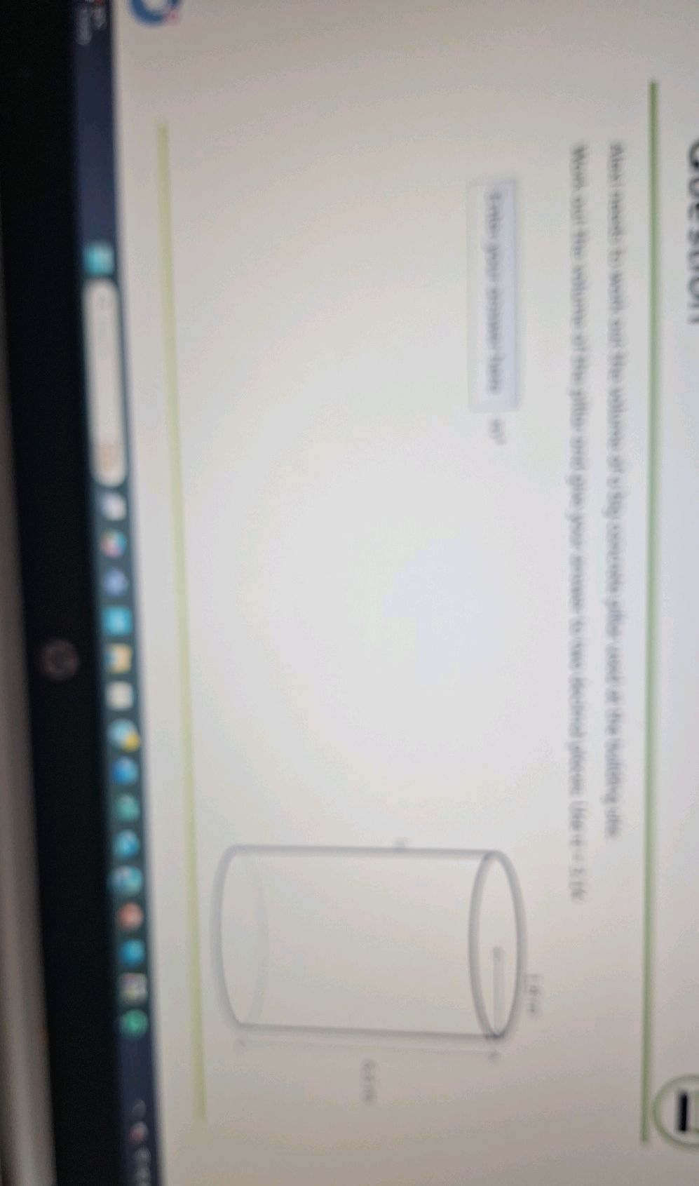 What needs to work out the volume of a | StudyX