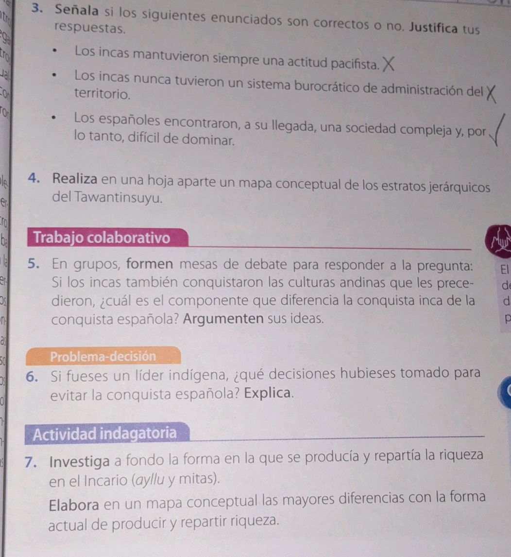 Señala si los siguientes enunciados son | StudyX