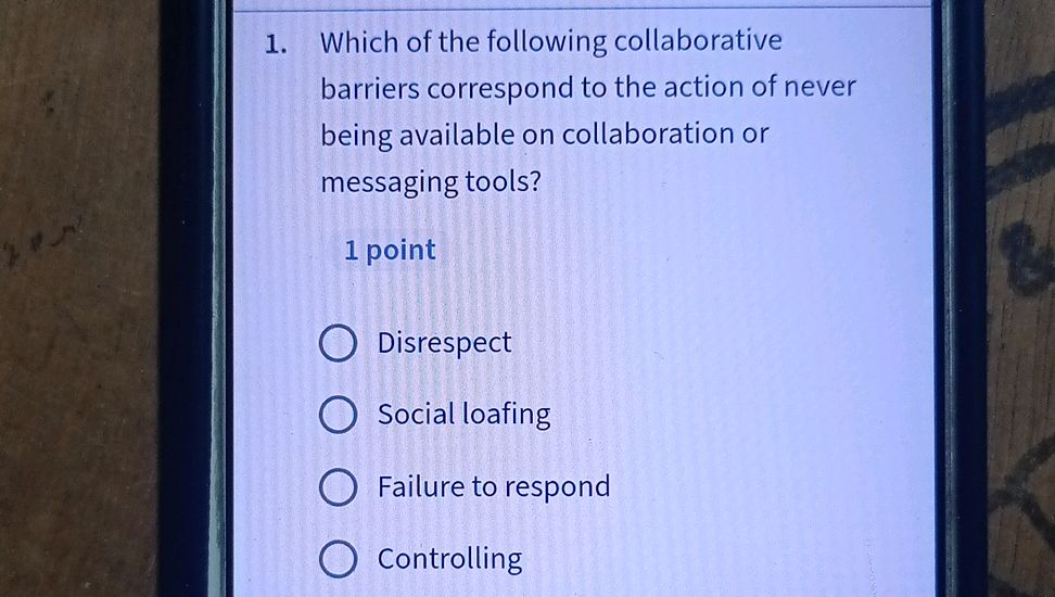 Which of the following collaborative | StudyX