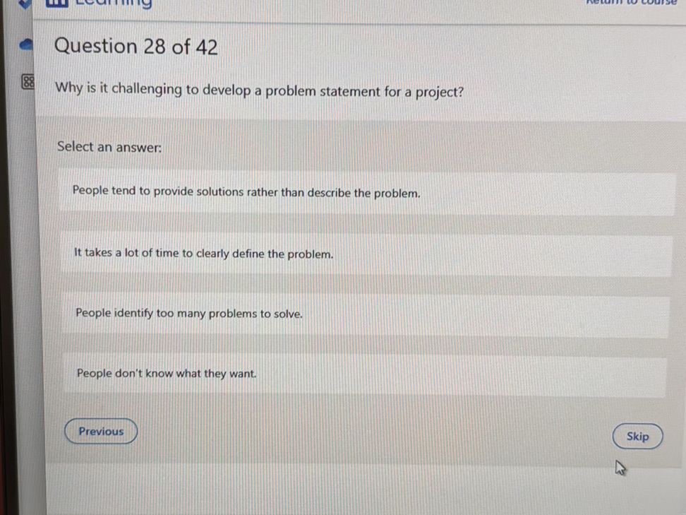Why is it challenging to develop a problem