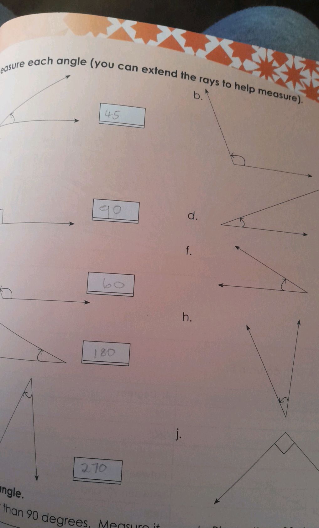 Measure each angle (you can extend the rays | StudyX