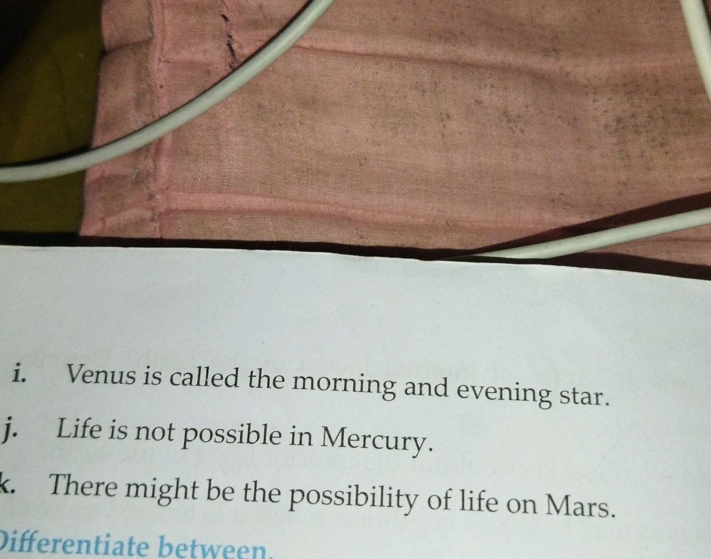 i. Venus is called the morning and evening | StudyX