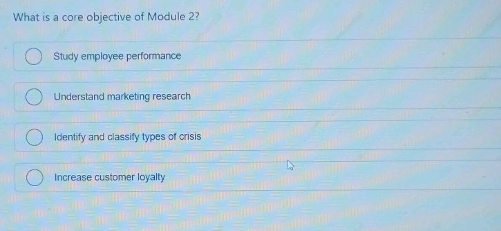 What is a core objective of Module 2? Study | StudyX
