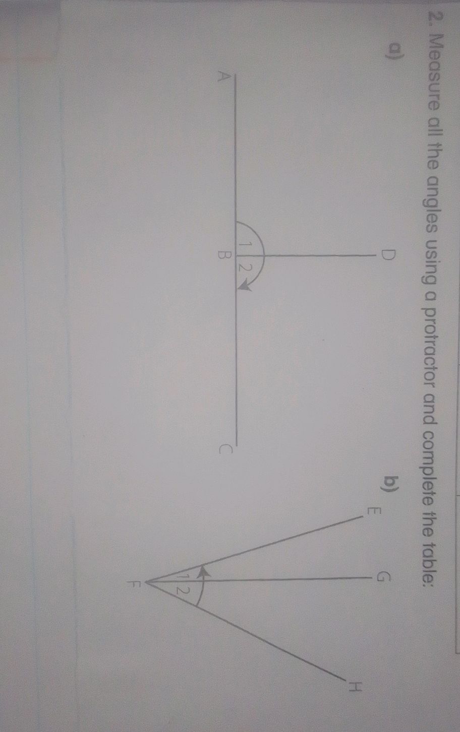 2. Measure all the angles using a protractor | StudyX
