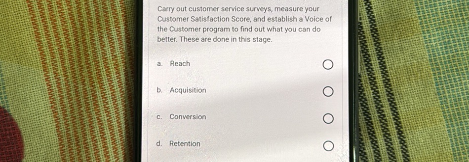 Carry out customer service surveys, measure | StudyX