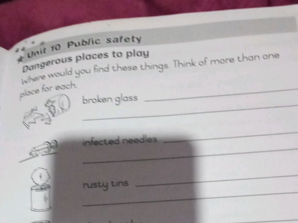 Where would you find these things. Think of | StudyX