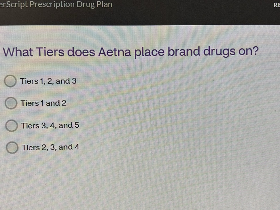 What Tiers does Aetna place brand drugs on? | StudyX