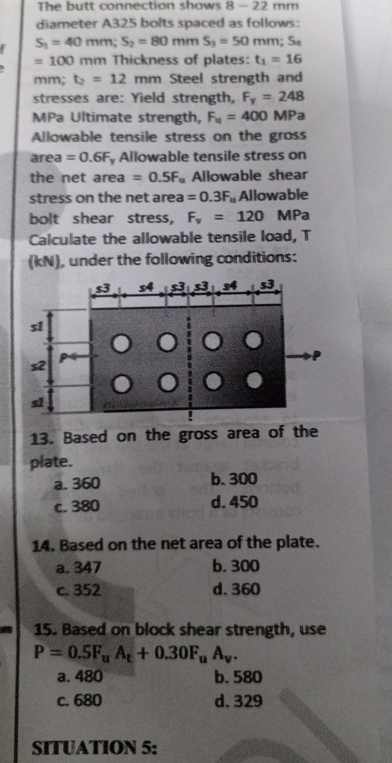 The butt connection shows 8-22 mm diameter | StudyX