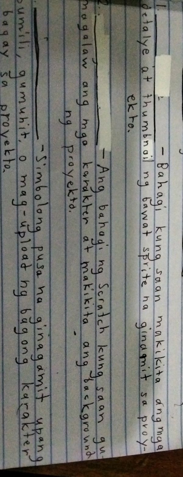 Bahagi kung saan makikita ang mga detalye | StudyX