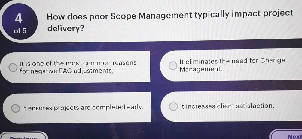 How does poor Scope Management typically | StudyX