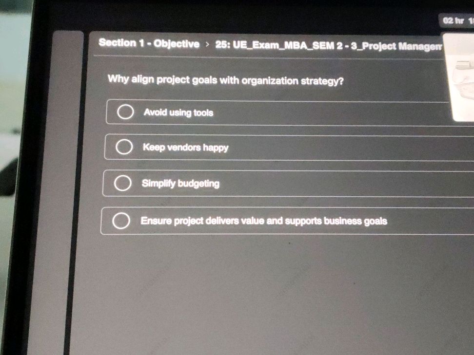 Why align project goals with organization | StudyX
