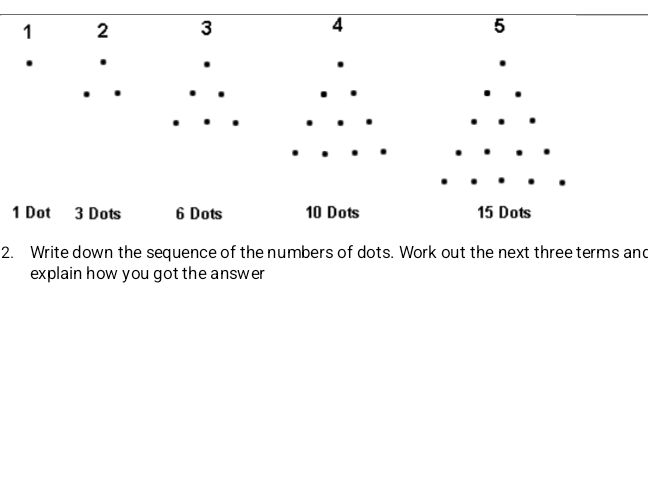 2. Write down the sequence of the numbers of | StudyX