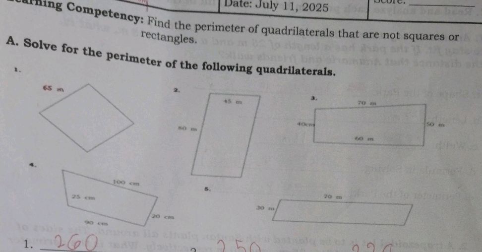 Find the perimeter of quadrilaterals that | StudyX