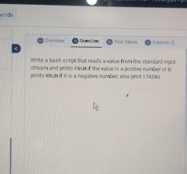 Write a bash script that reads a value from | StudyX